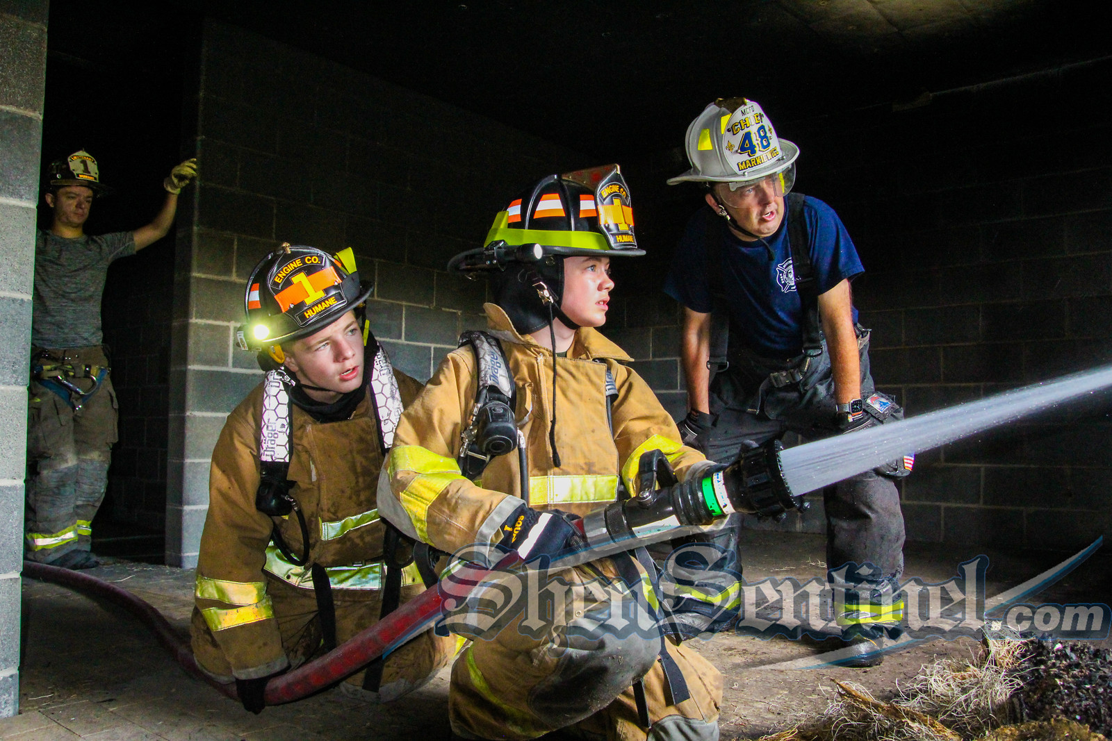 Youth Firefighter Camp visits fire school - The Shenandoah Sentinel