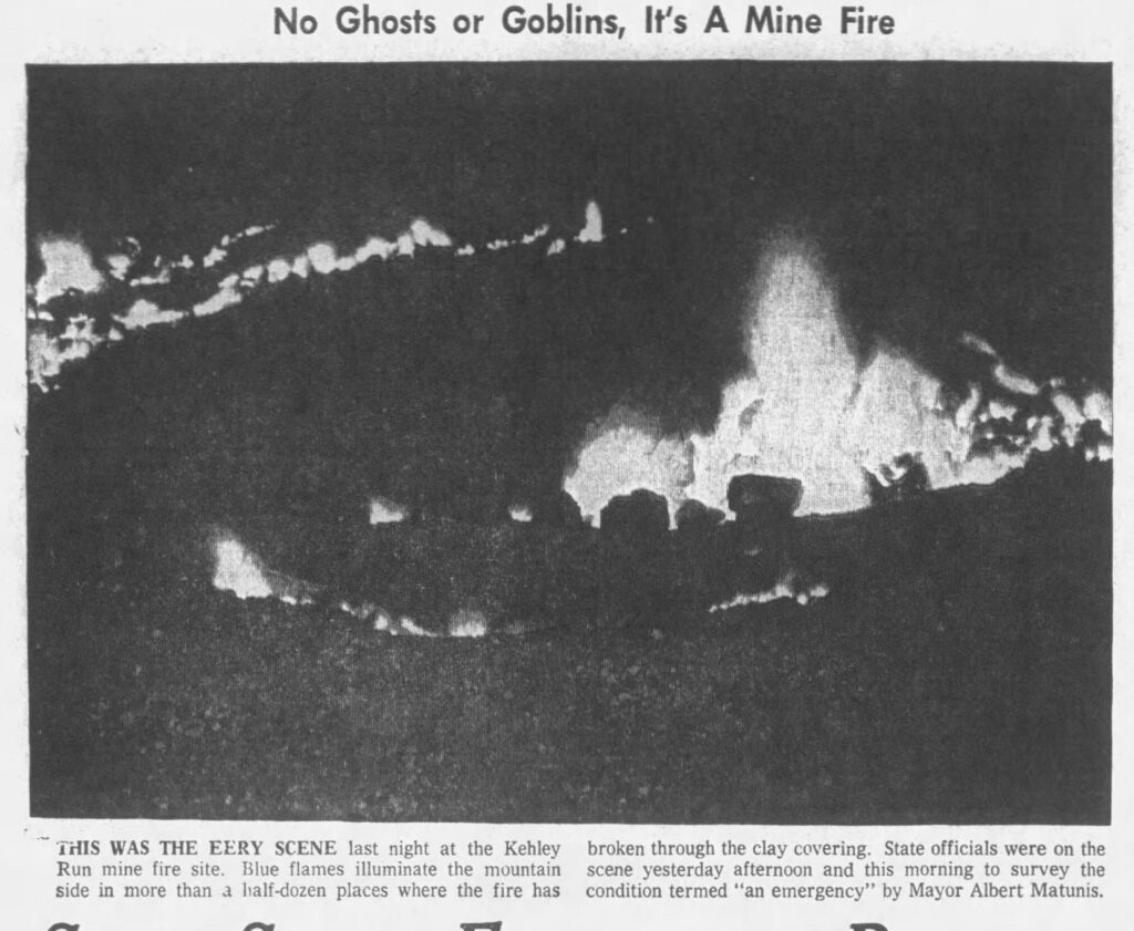 SHENANDOAH'S CENTRALIA MOMENT: A look back at the Kehley Run mine fire ...