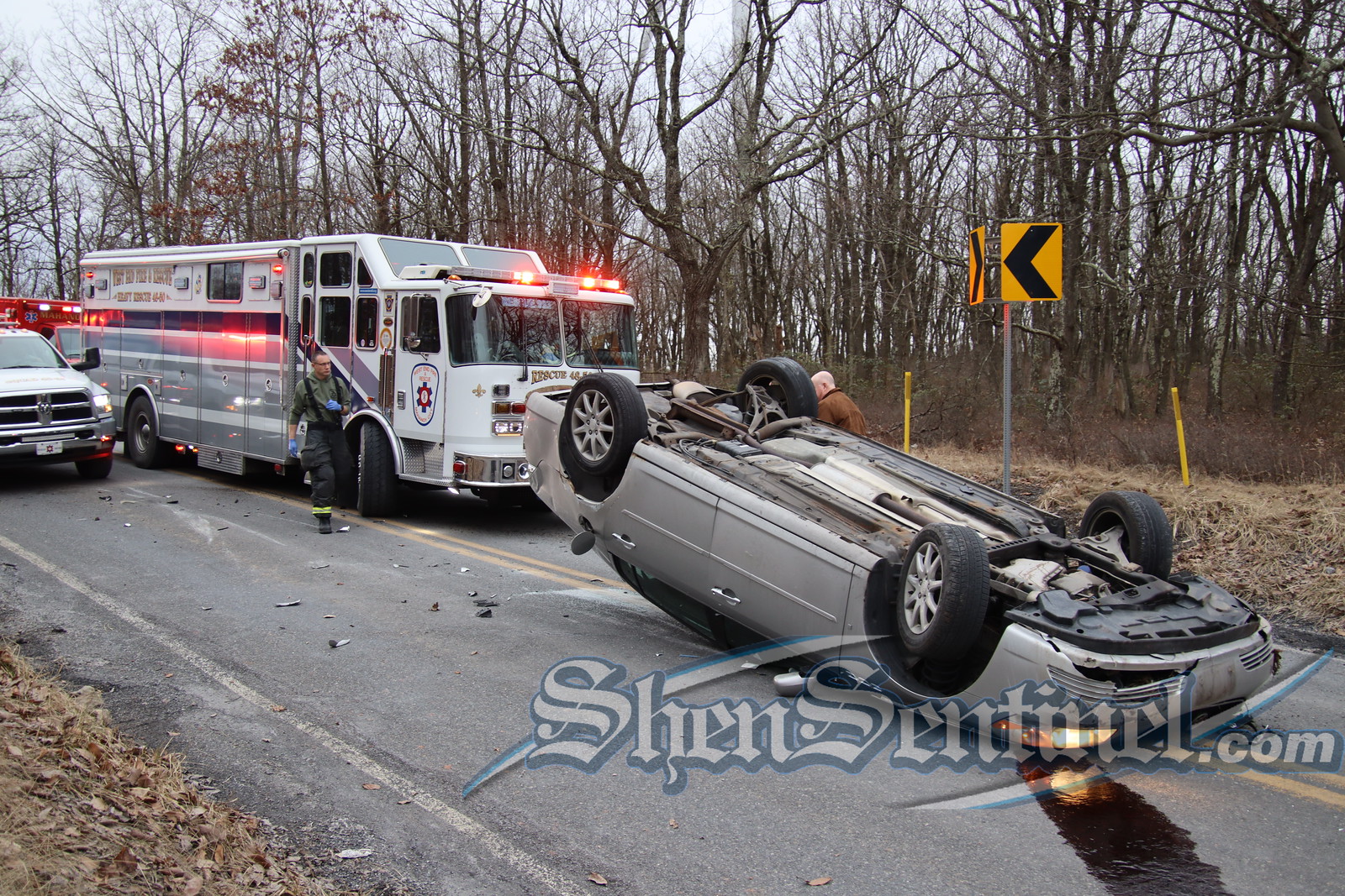 Four escape injury in Mahanoy Twp. rollover - The Shenandoah Sentinel