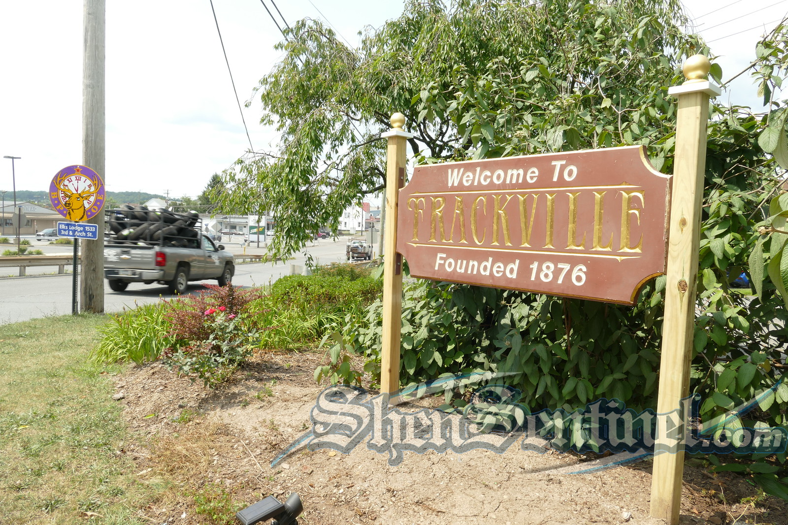 New welcome sign installed in Frackville - The Shenandoah Sentinel
