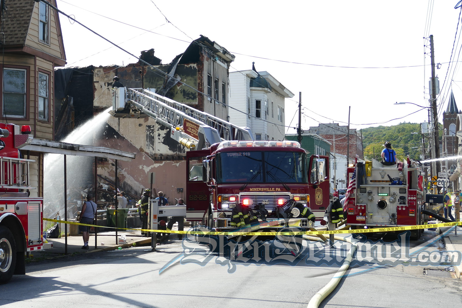 No injuries, 21 displaced after flames wreck five downtown Tremont ...