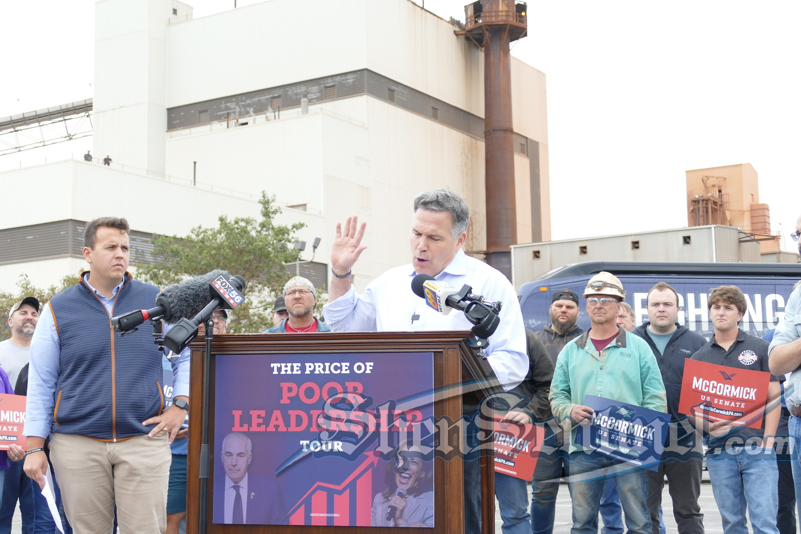 Senate race heats up at co-gen plant as Republican challenger visits ...