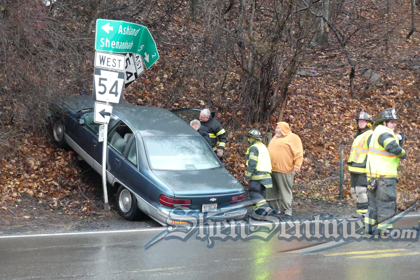 No injuries in Route 54 crash near Girardville - The Shenandoah Sentinel